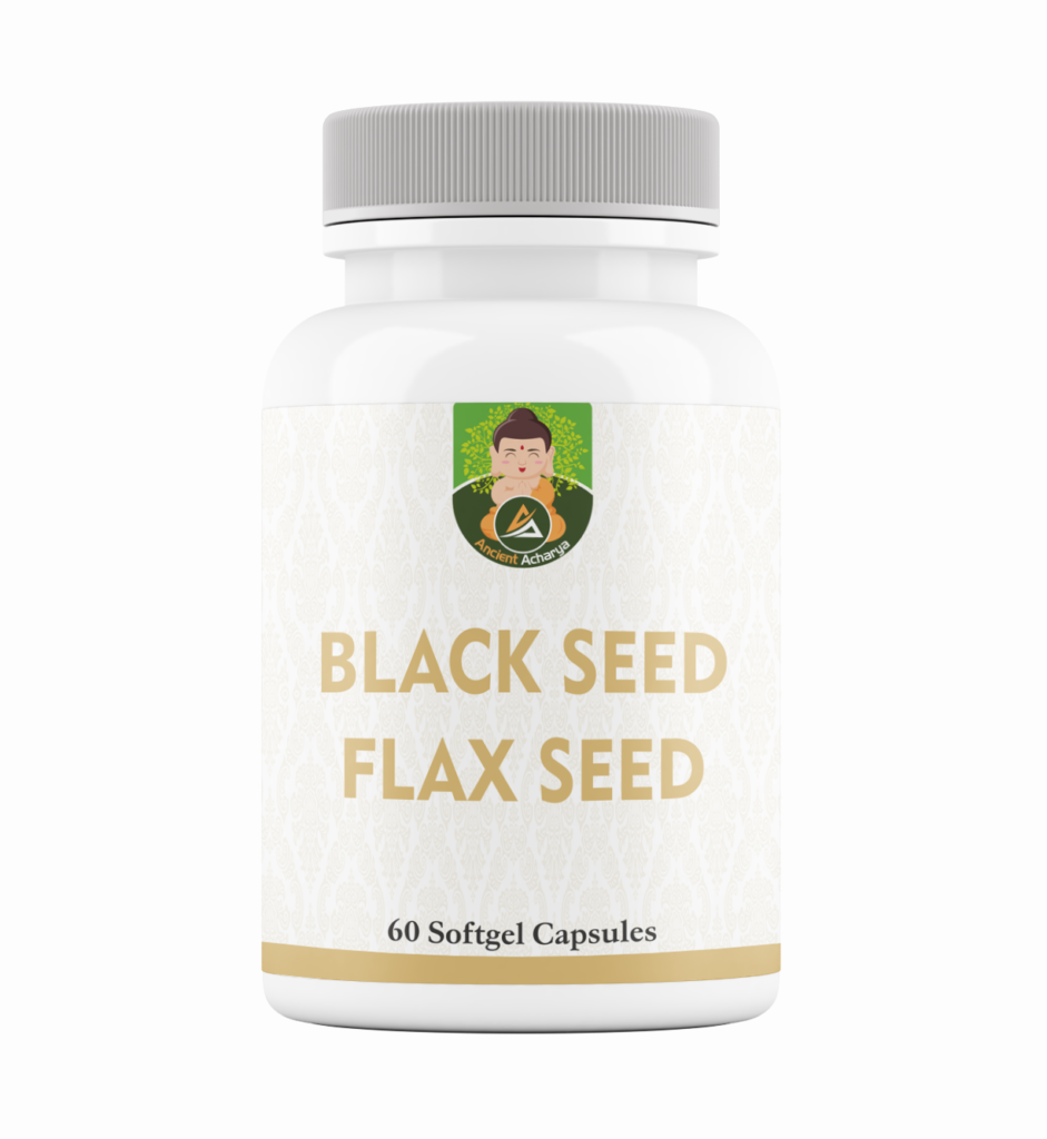 Black Seed & Flax Seed Softgel Capsules – Ayurvedic Junction
