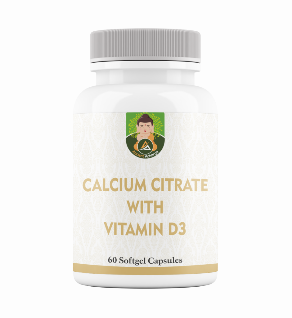Calcium Citrate with Vitamin D3 Softgel Capsules – Ayurvedic Junction